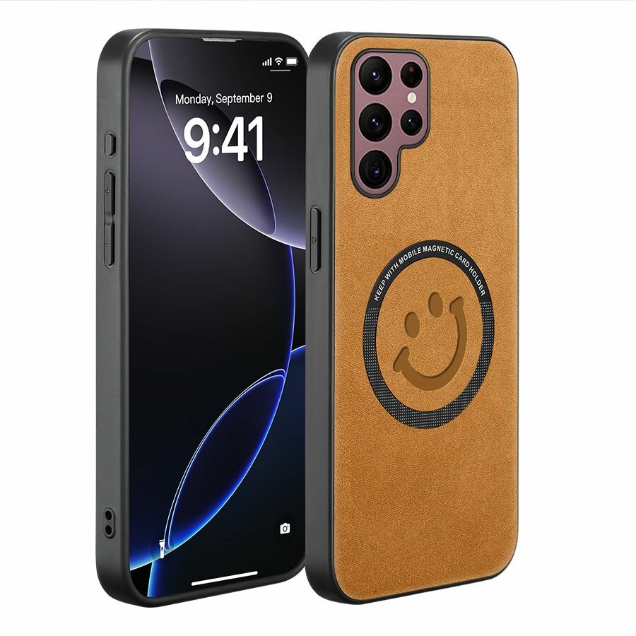 Чехол-Case MagSafe чехол для Samsung Galaxy S22 Ultra(Самсунг Галакси с22 Ультра) Нескользящий и удобный