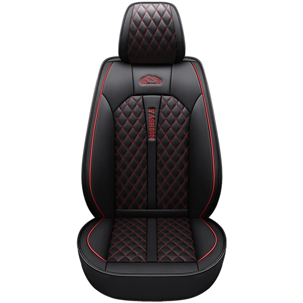 Универсальные чехлы на автомобильные сиденья для Ford Focus 2 3 S-MAX Fiesta Kuga Ranger Mondeo mk3 Fusion, защита сидений, авто аксессуары для интерьера Black red line