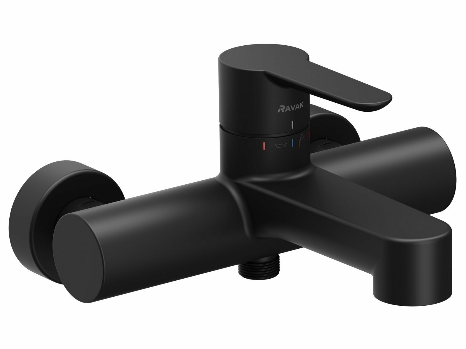 Смеситель для ванны Ravak Puri Black PU 022.20/150 X070185 черный матовый