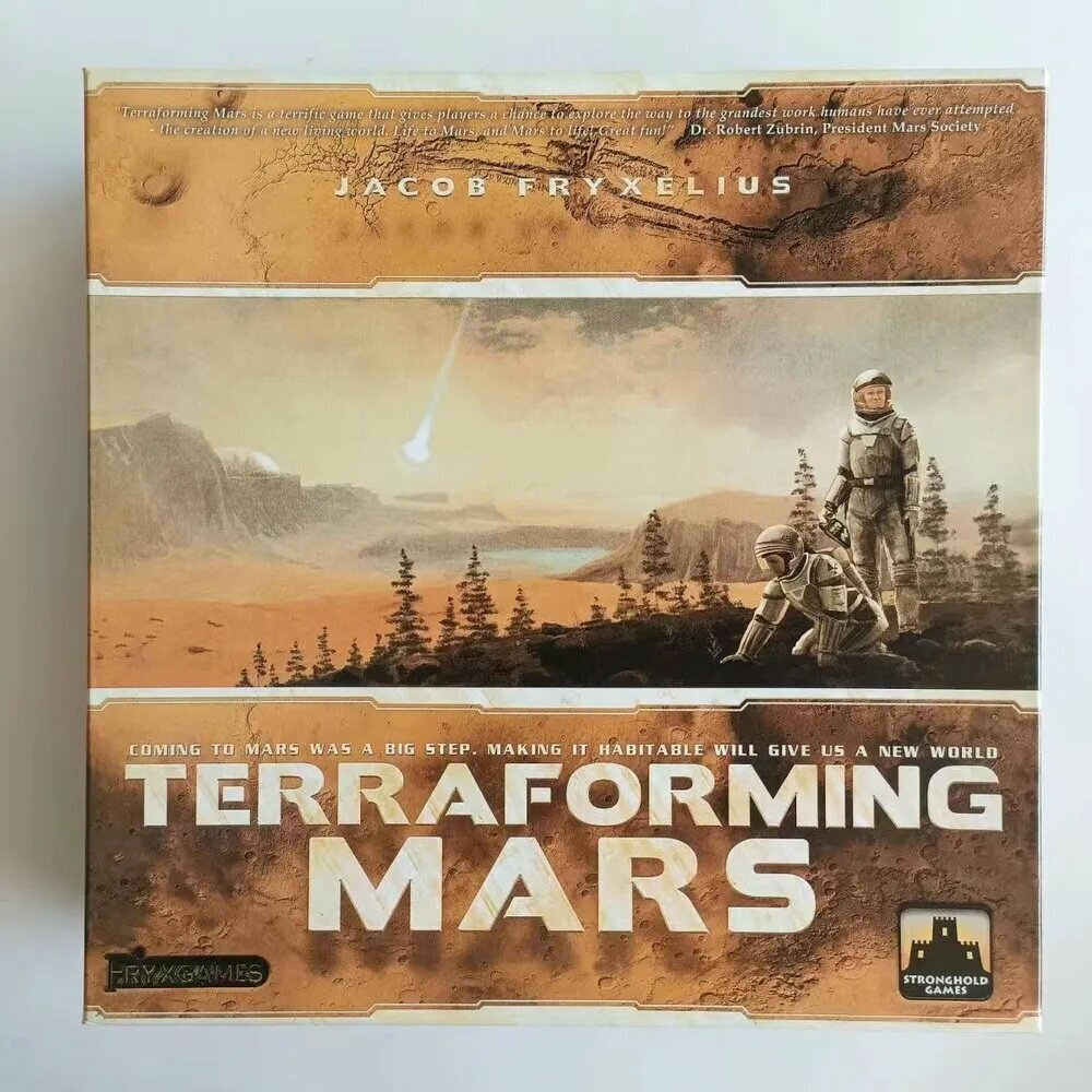 Terraforming Mars, английская версия настольной игры, стратегия колонизации Марса для взрослых и подростков, подарок любителям экономических игр