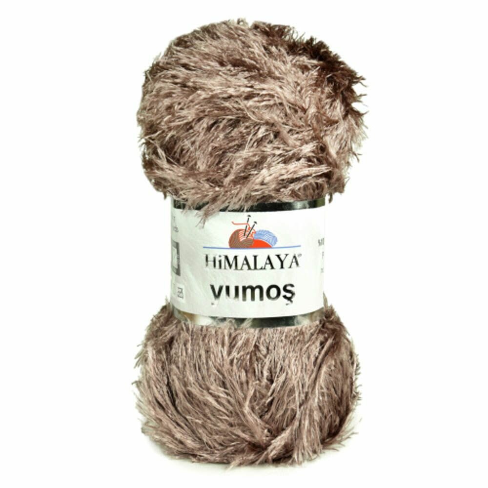 Пряжа Himalaya Yumos 60072 Капучино 1 моток (Нить меховая Хималая Юмос)