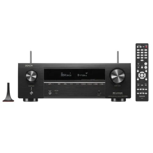 7,2-канальный усилитель мощности DENON AVR-X1800H 8K HD Dolby Atmos DTS: X 3D звук bluetooth WiFi черный