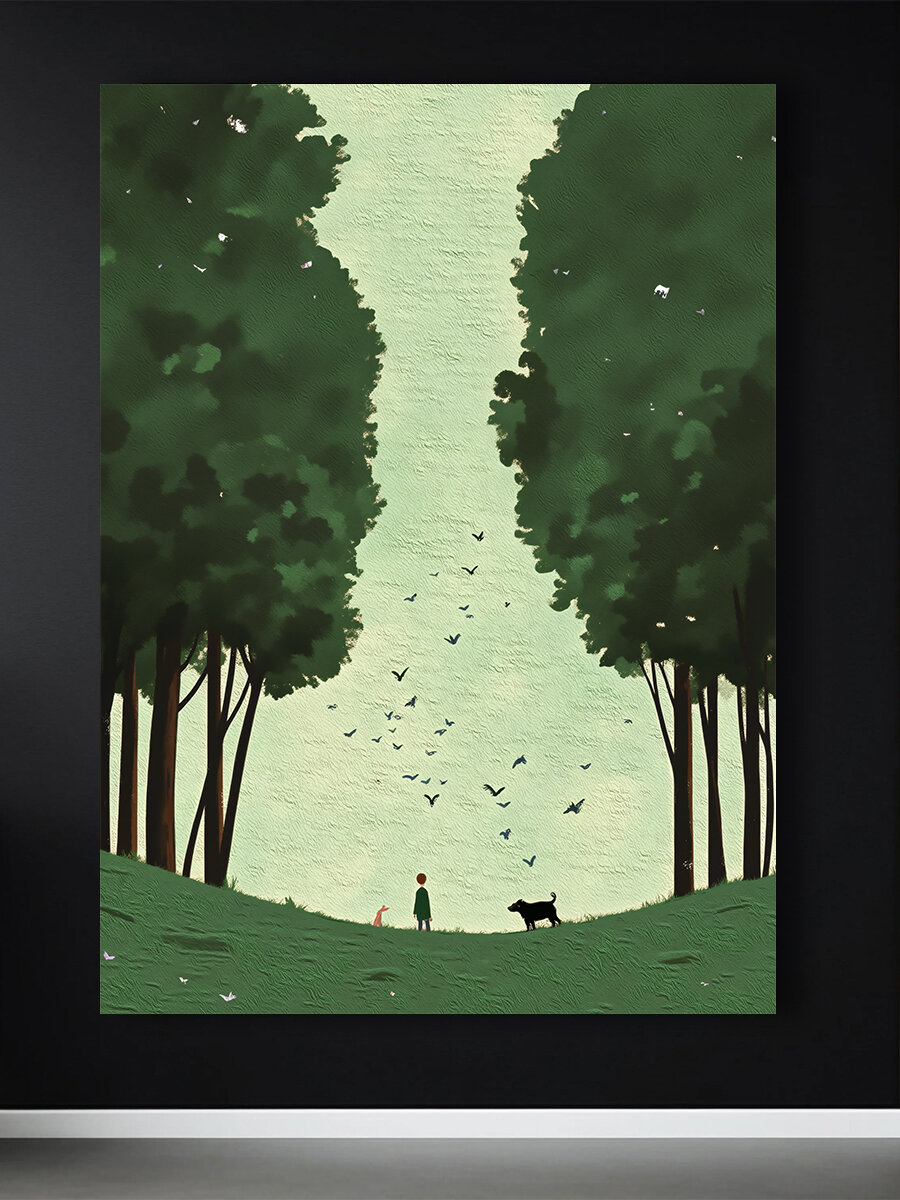 Картина интерьерная на стену - "Абстракция, модерн, масло, живопись" , 60х80 см.