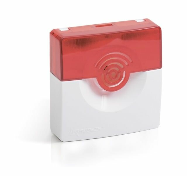 Рубеж ОПОП 124-R3 (бело-красный) Оповещатель комбинированный