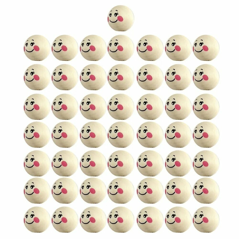 50шт улыбаются деревянные бусинки натуральные для изготовления деревянных наборов