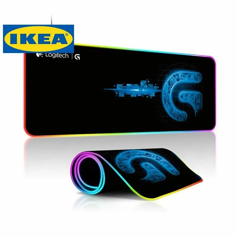 Светящийся коврик для мыши, игровой коврик для игрового стола