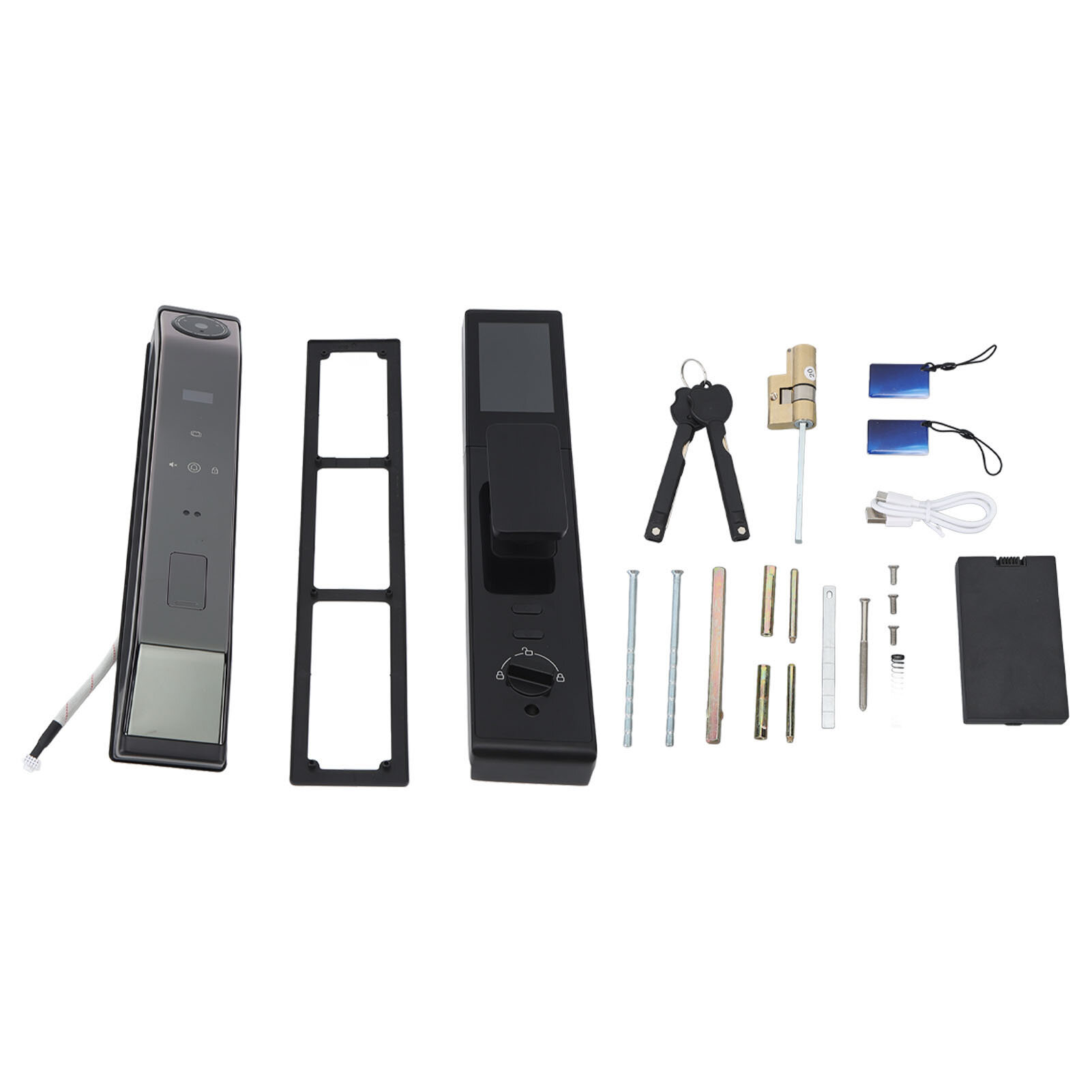 Умный замок с Face ID, отпечатком пальца, кодом и картой IC для дома и отеля