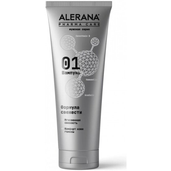 Шампунь для волос Alerana Pharma Care Формула свежести для мужчин, 260 мл