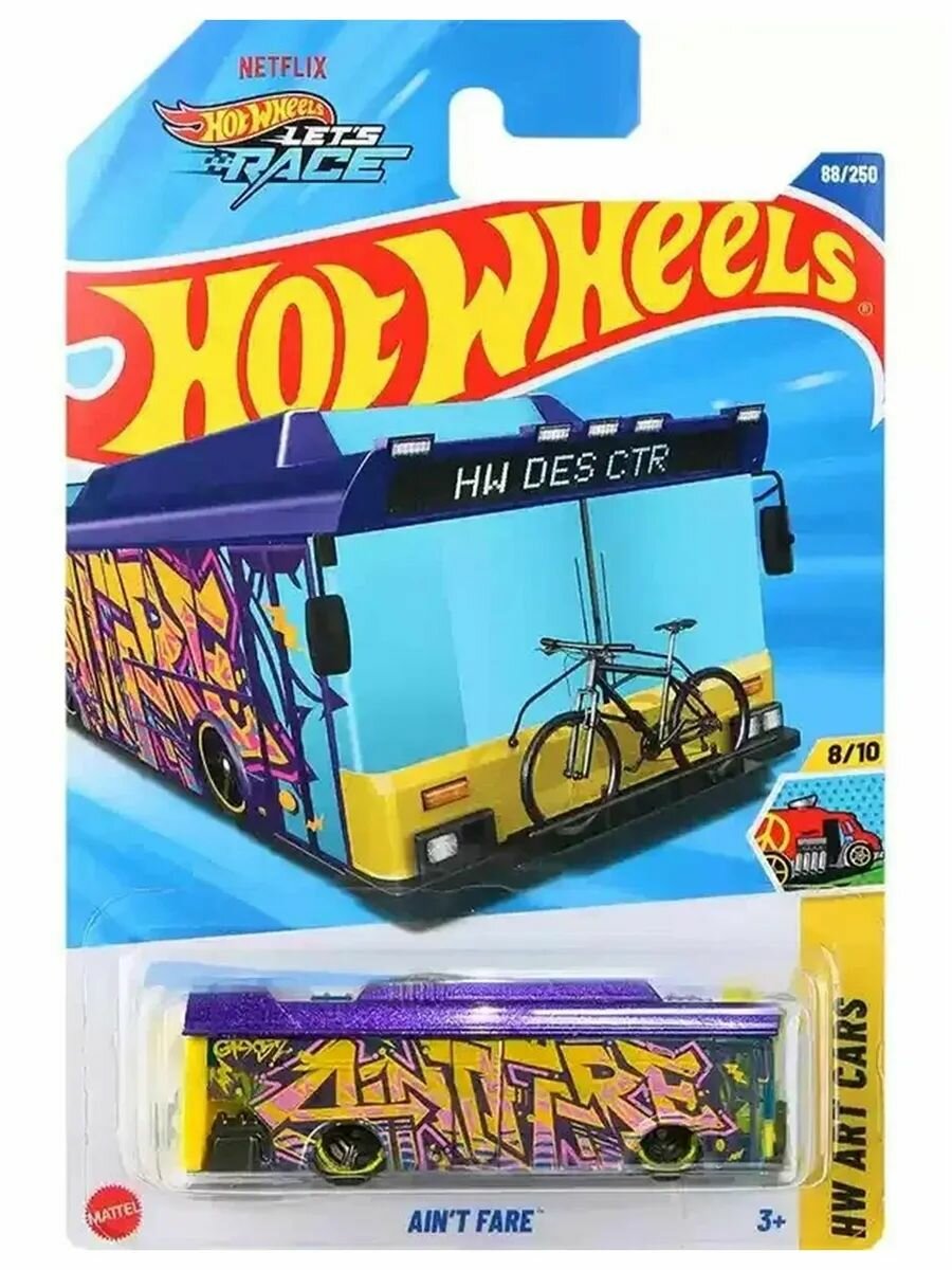 Hot Wheels Ain't Fare (HYX32), серия HW Art Cars, 1/64, металл, коллекционная модель