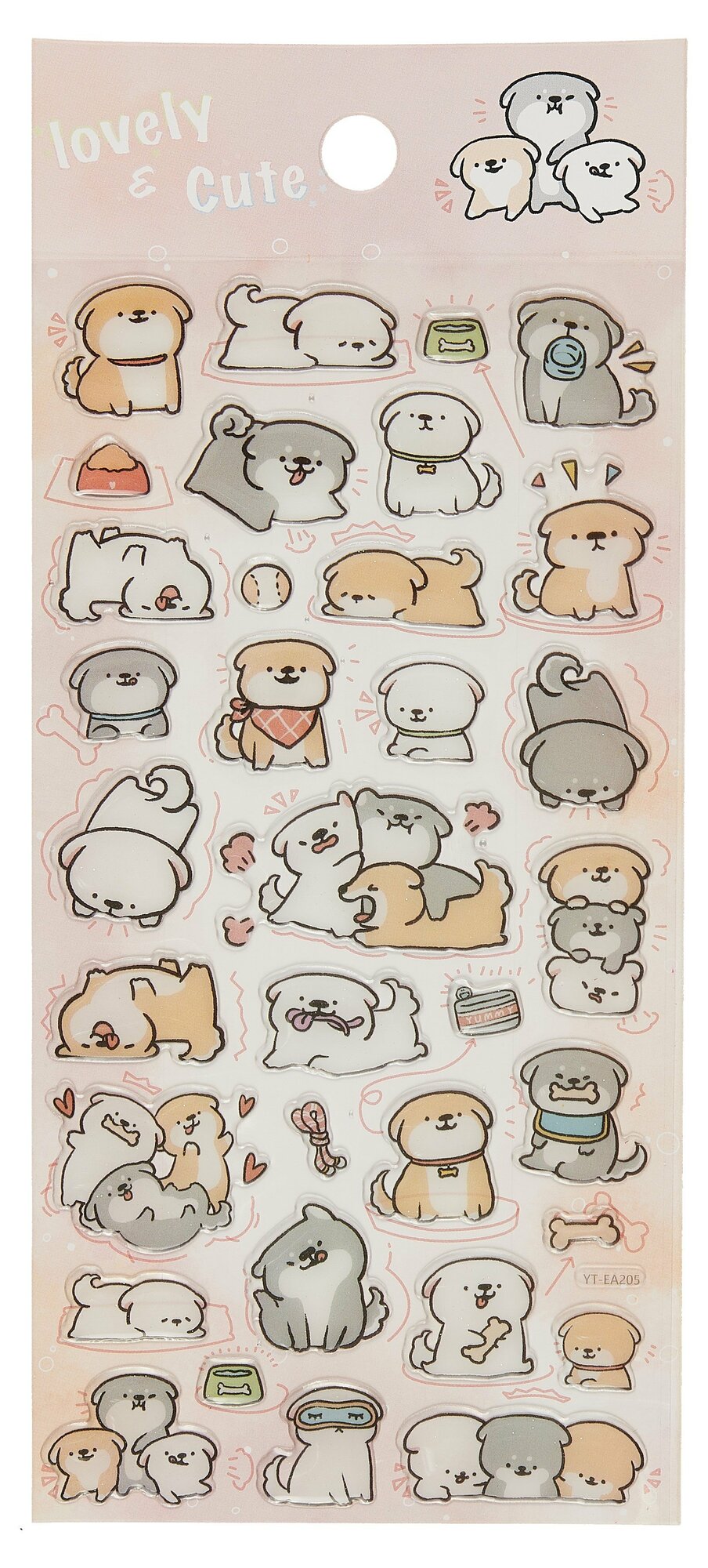 Наклейки Щенки, PVC