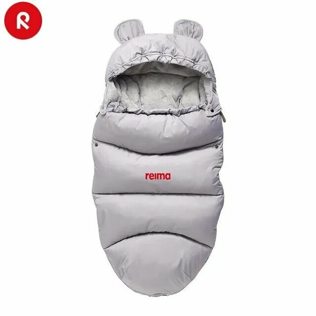 KNOW EASY-Пеленка-кокон Reima Зимний конверт-комбинезон Reima с утеплителем и капюшоном, Трансформер в кокон, одеяло и спальник, Для коляски и дома, Утепленный уличный комбинезон для новорожденных
