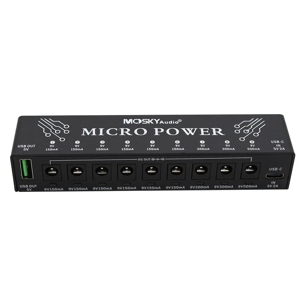 Mosky micro power 9 блок питания для гитарных педалей