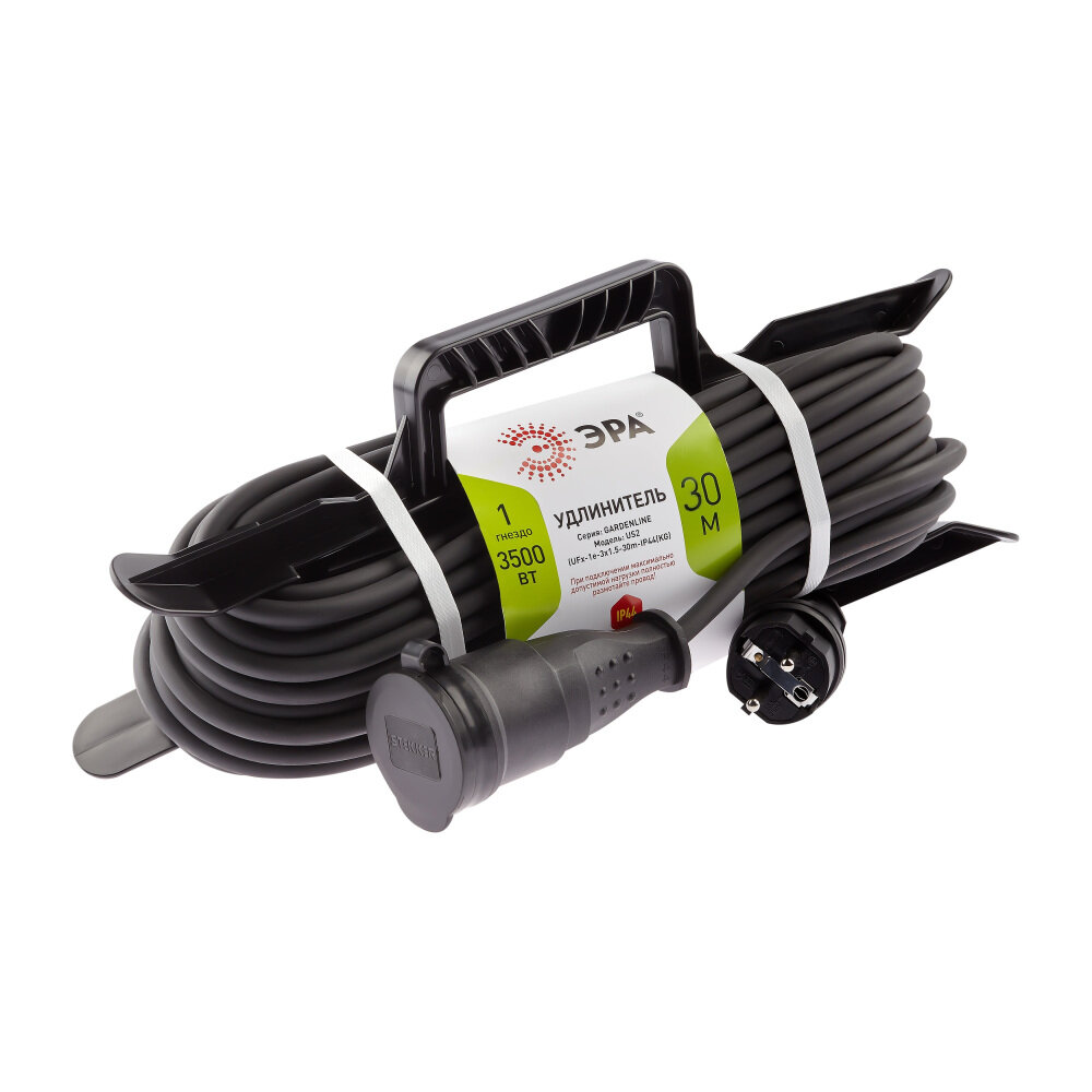 Розеточные блоки, удлинители UFx-1e-3x1,5-30m-IP44(KG) ЭРА