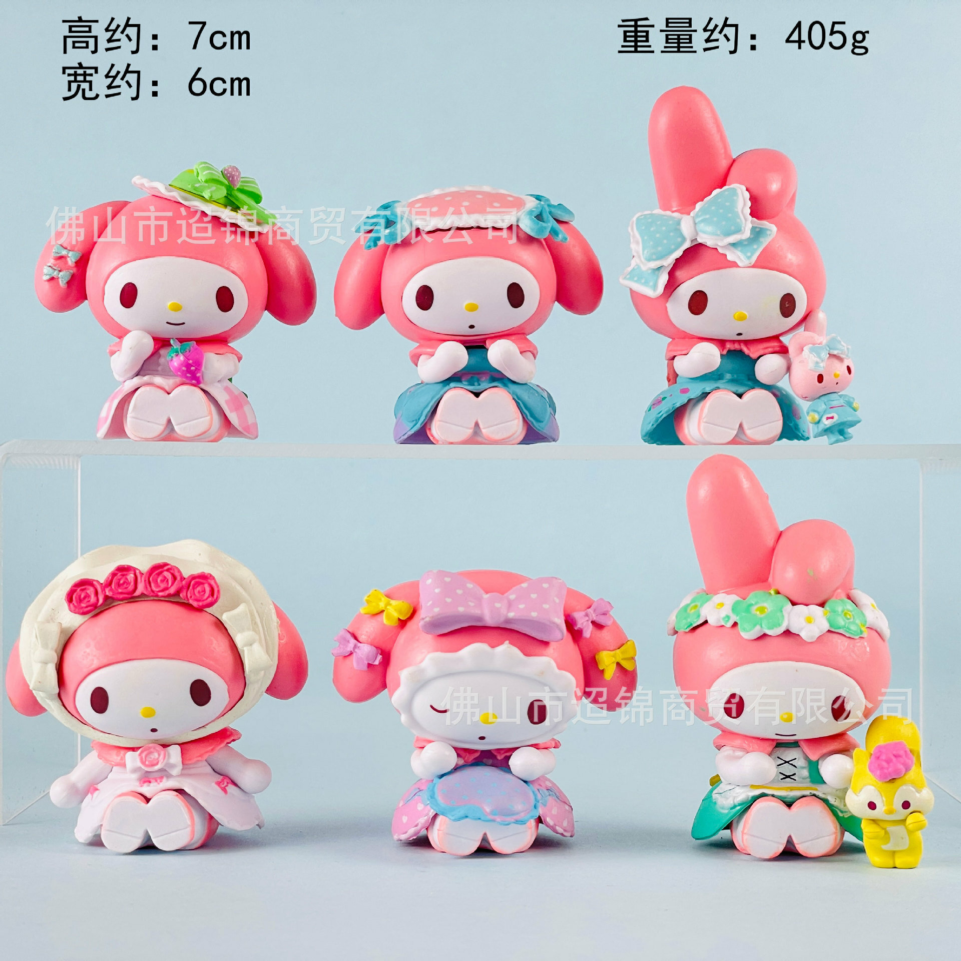 Блокнот для заметок My Melody, фигурка собаки Chloe Pacha, фигурка собаки Cinnamon, фигурка собаки Pudding