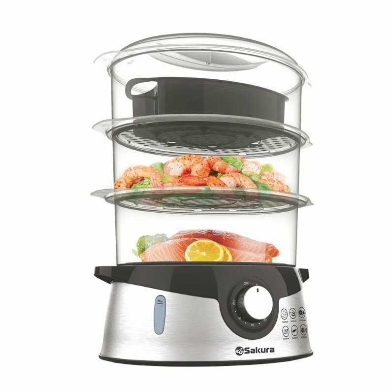 Пароварка электрическая SA-7215