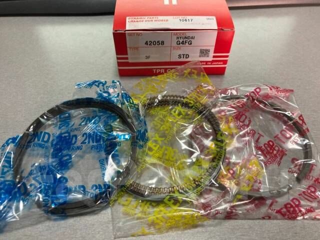 Кольца поршневые Hyundai/Kia G4FA d77.0 STD 1.2-1.2-2.0 на 4цил. TP