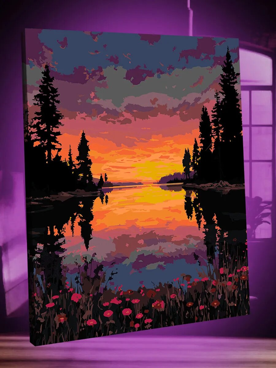 Картина по номерам Закат