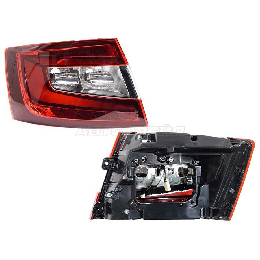 SAT ST-665-1940LDL Фонарь задний Skoda Octavia 16-20 (Слева/ LED/ 4D SED)