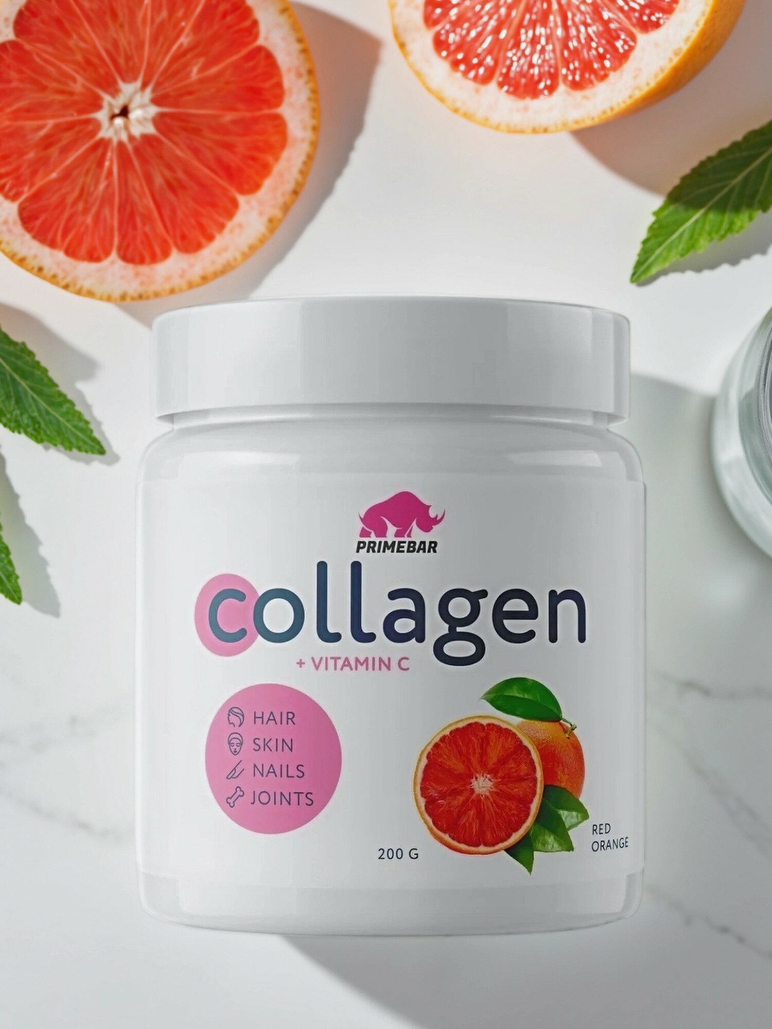 Биологически активная добавка к пище коллаген со вкусом красный апельсин /Red orange, 200г