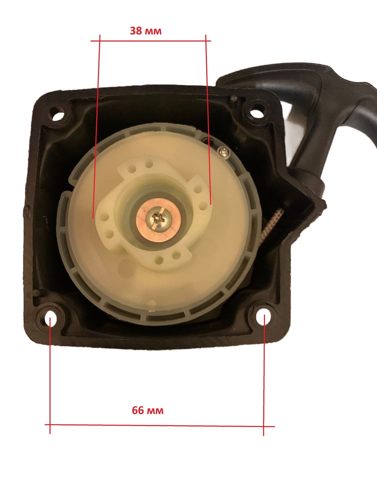 Стартер для триммеров, мотобуров, воздуходувок. 43-62 см куб. Шкив косой зуб 38мм