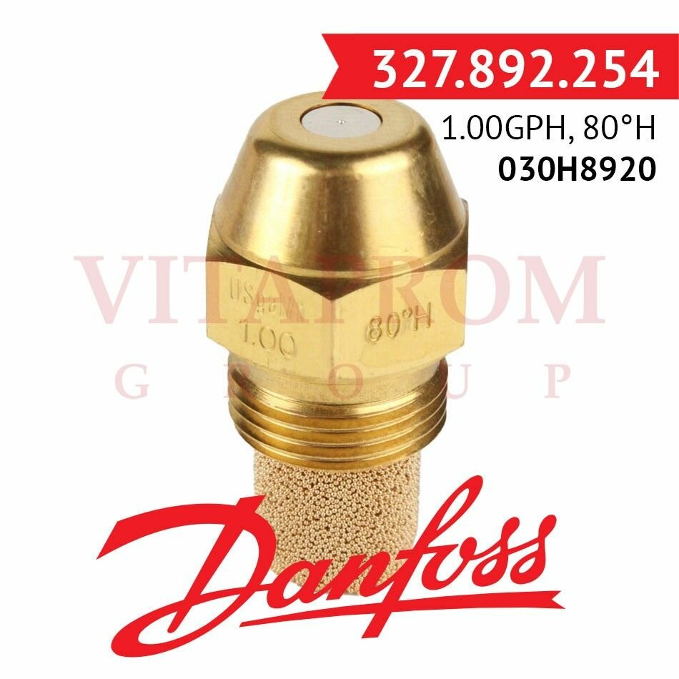 Форсунка Danfoss 1.00GPH, 80H, 030H8920 — фото 1
