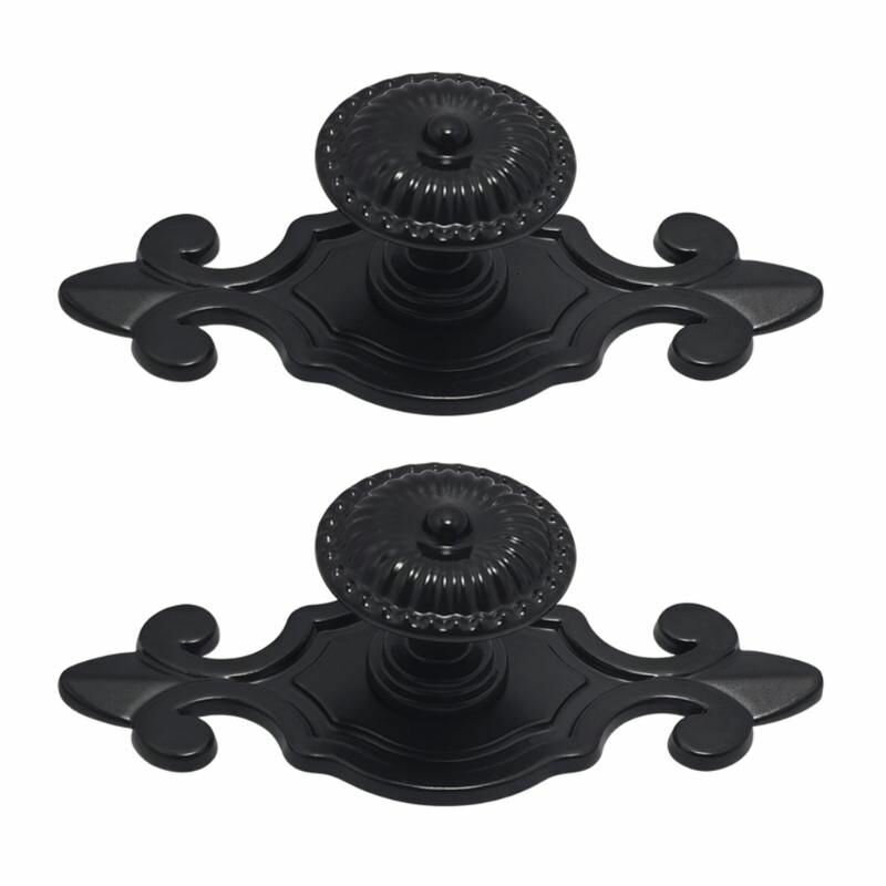 Антикварные металлические ручки для ящиков, ретро ручки для шкафов, компактный размер, простая установка, Черный