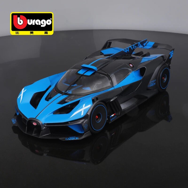 Bburago 1:18 Bugatti Bolide голубой металлический автомобиль Темно-синий, Blue