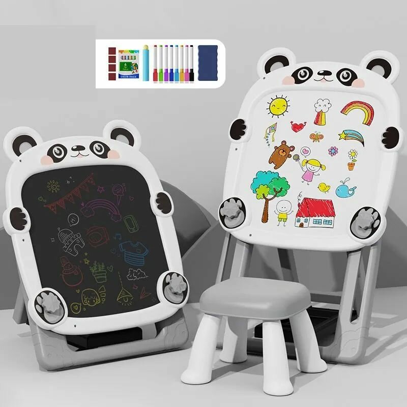 Мольберт Детский Двухсторонний С Набором