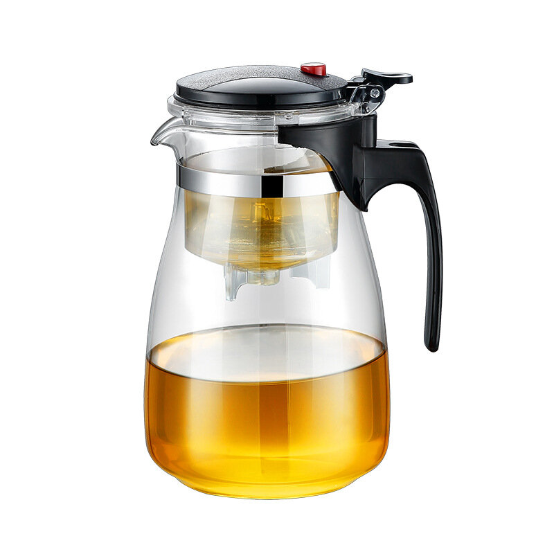 Чайник "Get & Joy"- Гунфу, 900 мл, стекло, пластик, с кнопкой.