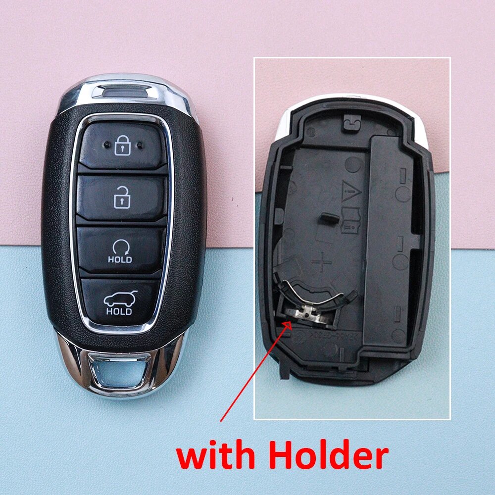 Автомобильный брелок для ключей, корпус для Hyundai Elantra Grandeur Ig Accent Solaris Sonata Palisade Kona Azera Creta I20 I30 IX35 IX25 with Holder- 3-1BT