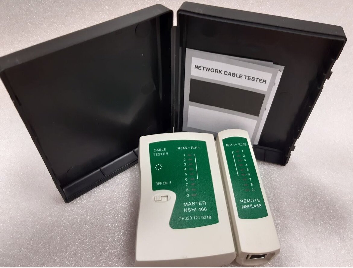 Тестер сетевой NS-468 для RJ-45/RJ-11/RJ-12 + пластиковый case