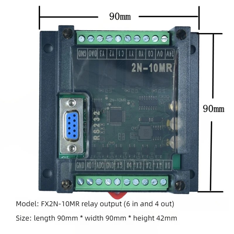 Программируемый логический контроллер Fx2n-10/14/20/24/32 MR/MT FX2N-10MR, No analog
