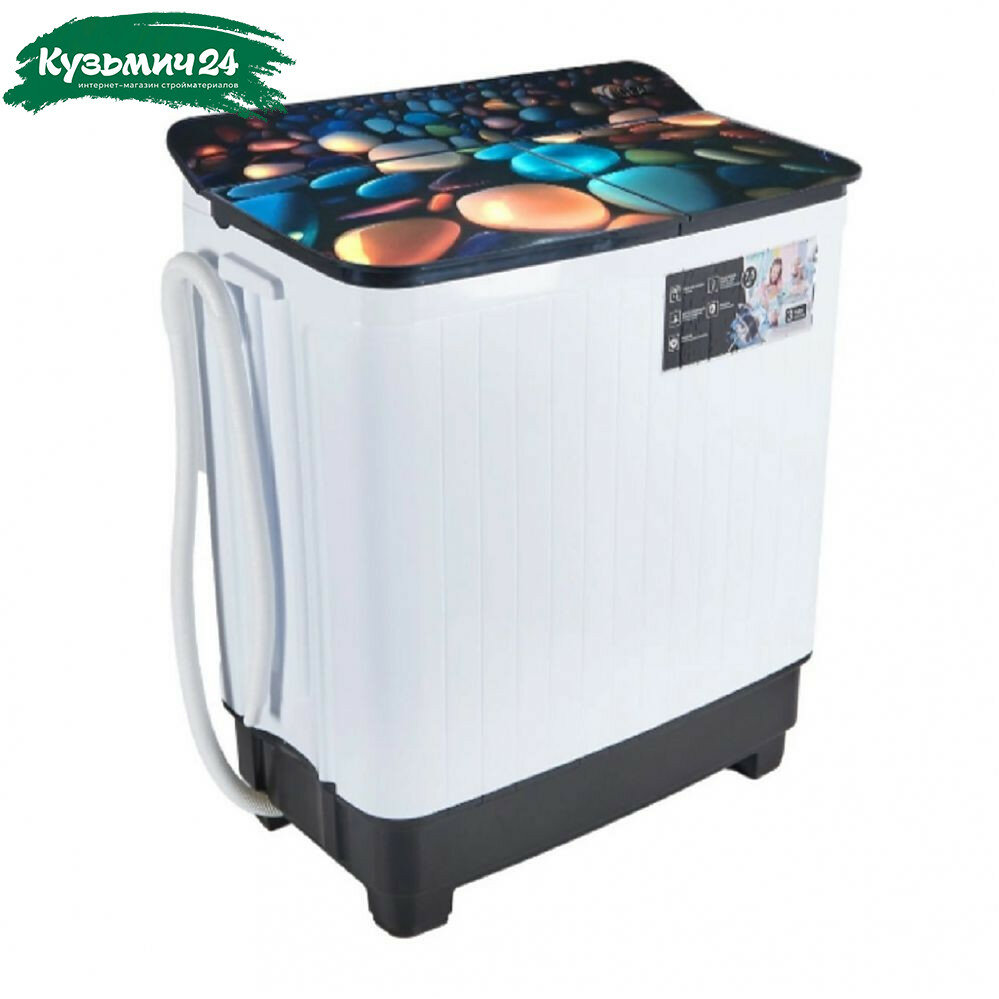 Машина стиральная Ideal ID-75, УТ-00002475, 1300 об/мин, полуавтомат, 7.5 кг