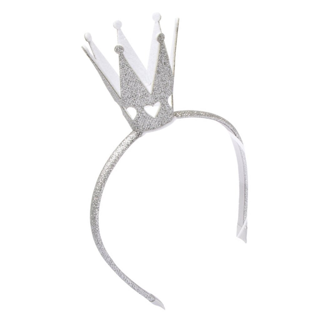 Glittering Powder 3D Crown Hairhoop Stylish Party Hairpiece for Women Girl Birthday Party Wear Accessories Headband