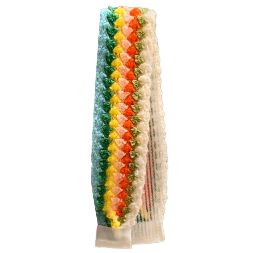 Ретро вязаные наклейки для волос на липучке для взрослых с повязкой на голову-стиль 8