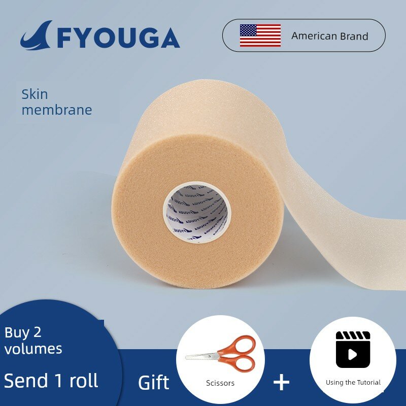 Спортивный бинт FYOUGA Feiyou, белый, самоклеящийся, для стопы, для баскетбола, волейбола, для лодыжки, запястья,