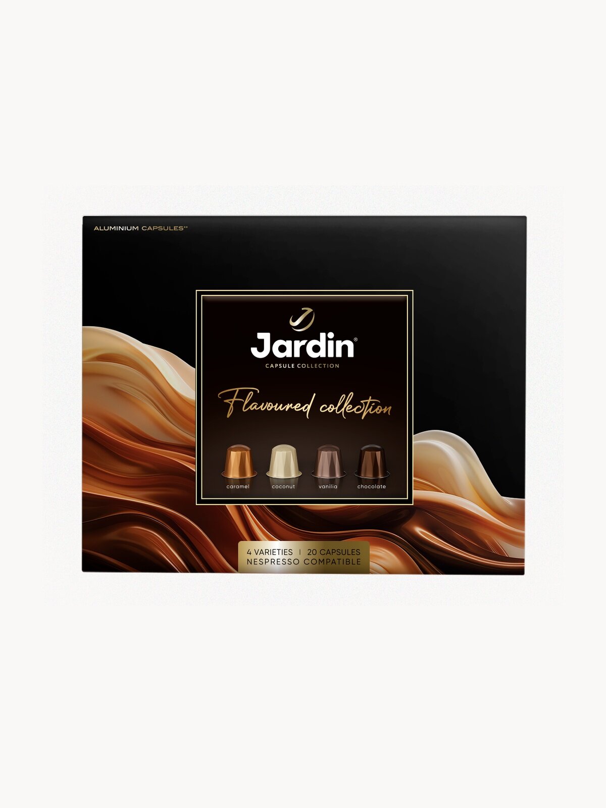 Набор кофе в капсулах Jardin Ароматизированная коллекция, ассорти 4 вкуса, 20 кап. в уп.