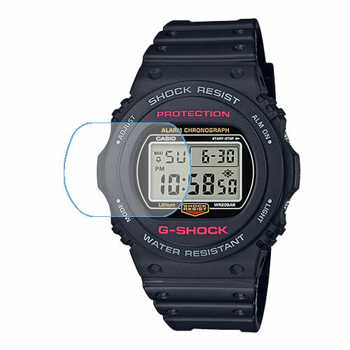 Скрин Мобайл защитный экран для часов Casio DW-5750E-1 из нано стекло 9H