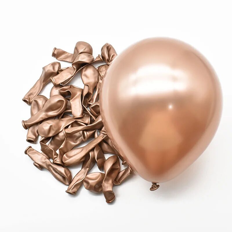 20/30/50 шт. 5-дюймовые хромированные металлические латексные шары золотого, серебряного цвета, металлические шары для дня рождения, надувные шары для свадебного декора
