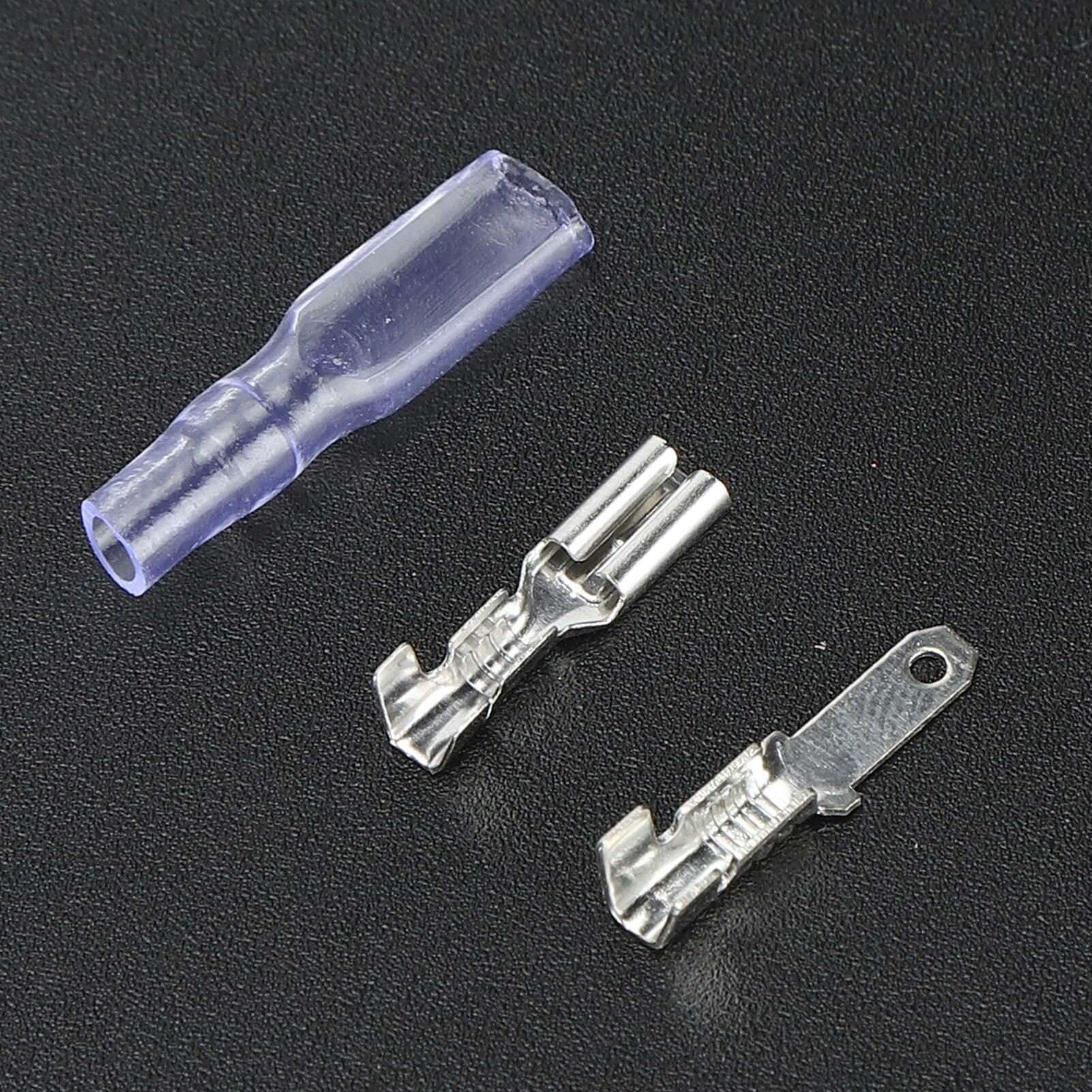 Обжимные клеммы типа мама и папа , 50 шт./каждый, с 100 шт. изоляционных гильз, 2,8 мм, серебро