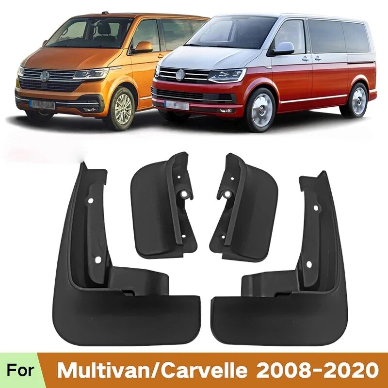 Брызговики для Volkswagen VW 2008-2020 Transporter Caravelle Multivan T5 T6, брызговики на крыло, передние и задние брызговики, автомобильные аксессуары