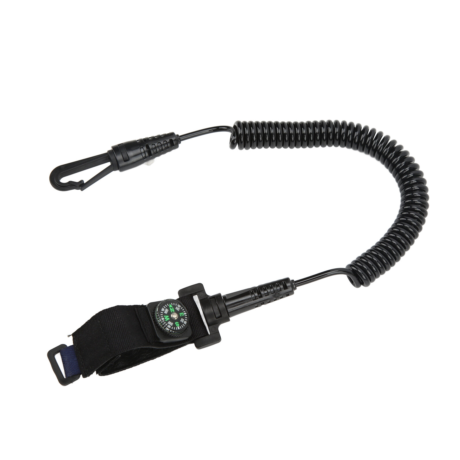 Поводок для каноэ, каяка, эластичный поводок для весельной лодки, страховочный веревочный шнур с компасом для аксессуаров для каяков