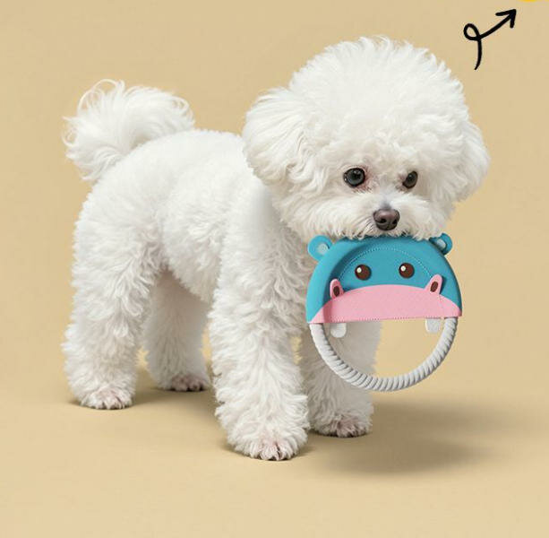 Интерактивное тренировочное летающее кольцо-фрисби для собак, устойчивое к укусам