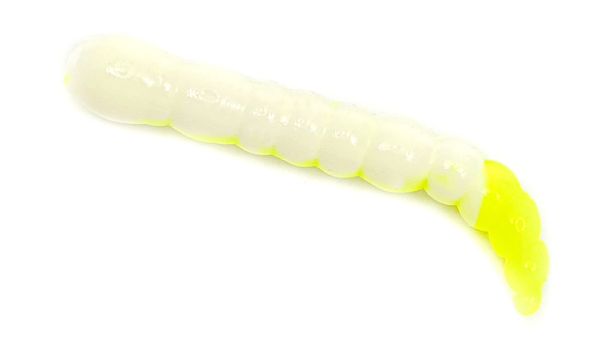 Силиконовые приманки для рыбалки BORODA BAITS KORA BUBA Double Color, белый - лимон, сыр / Форелевые приманки