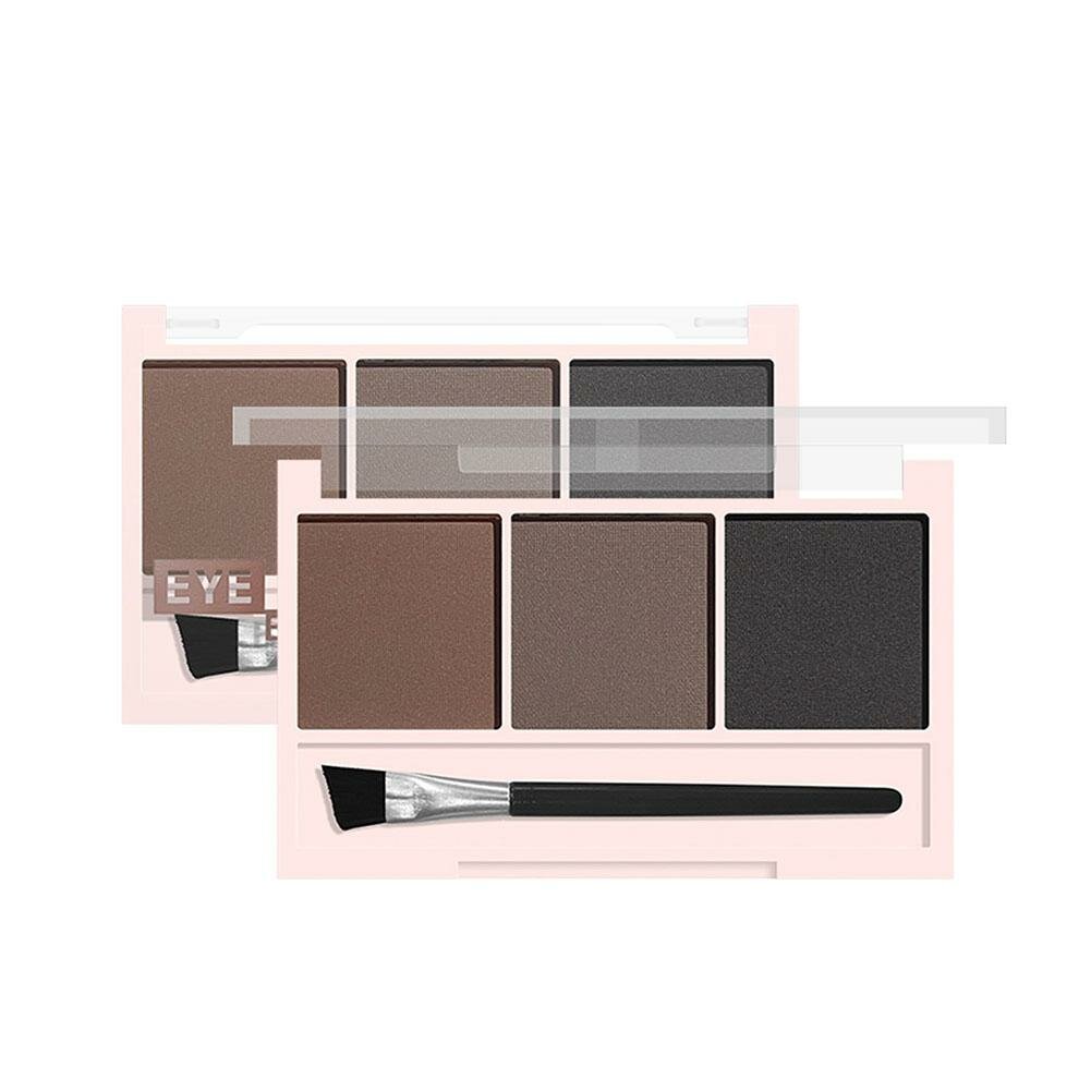 Тени для бровей трехцветные, естественные и стойкие