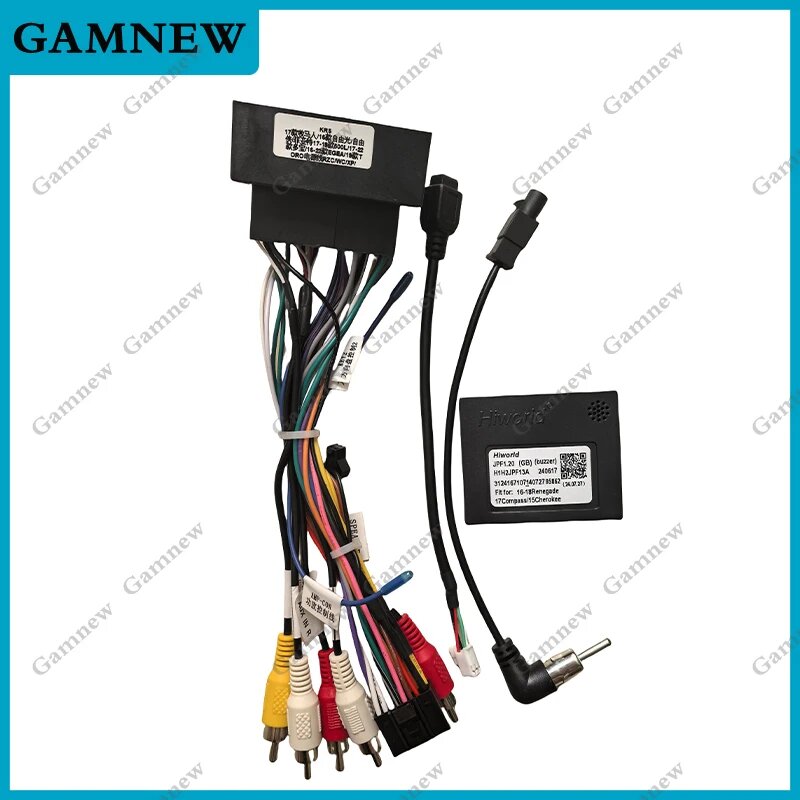 Автомобильный 16-контактный жгут проводов Android USB-кабель с Canbus для Jeep Cherokee 15 ~ 19/Compass 2017/Wrangler/Renegade