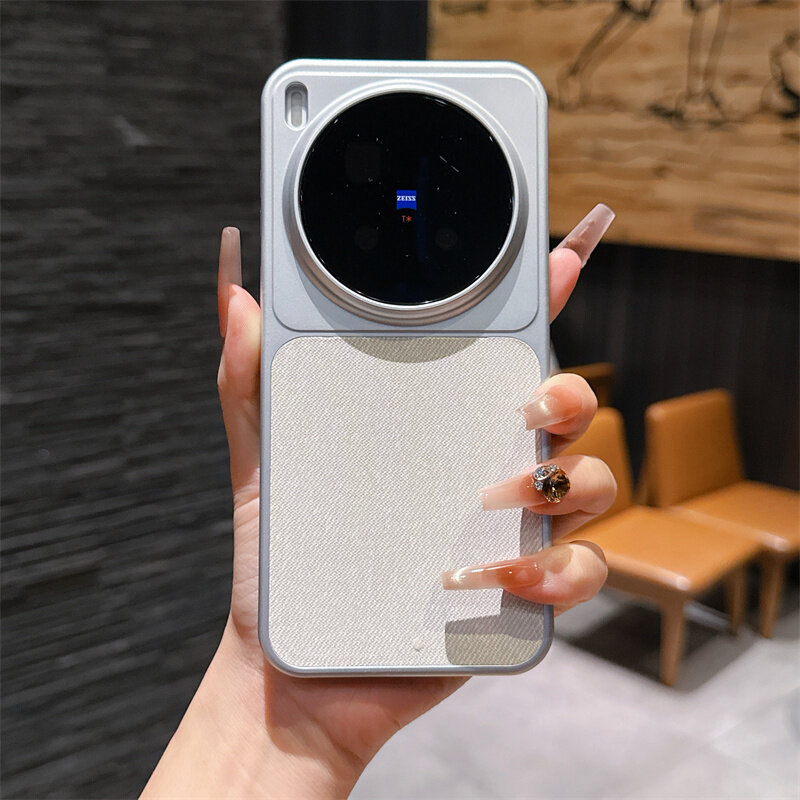 Чехол Для Vivo X300 Pro/Виво X300 Про, soft touch, чехол-кардиомонитор, искусственная кожа, поликарбонат (PC), защита камеры, ударопрочный, усиленные углы, Vivo, Vivo X300 Pro, white,