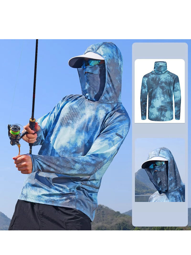 Джерси для рыбалки/Быстросохнущий дышащий рыболовный костюм для защиты от солнцаA