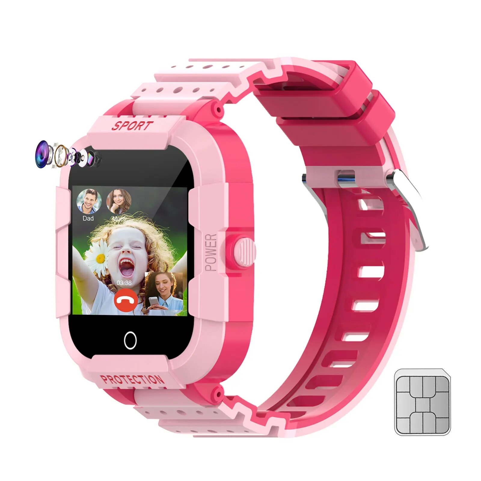 Wonlex GPS Smart Watch Kids Video Call SOS WiFi Location KT12s Kids Watch Anti Lost Camera Tracker Monitor Children Smartwatch