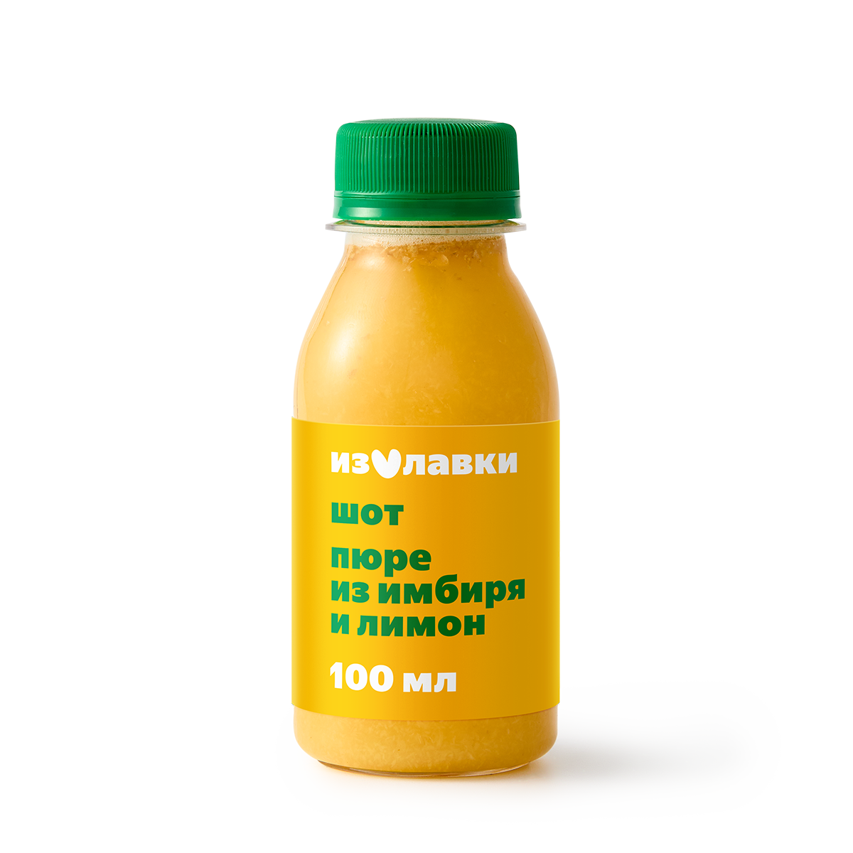 Напиток-шот Из Лавки, пюре из имбиря и лимонома, 100 мл, в пластиковой бутылке